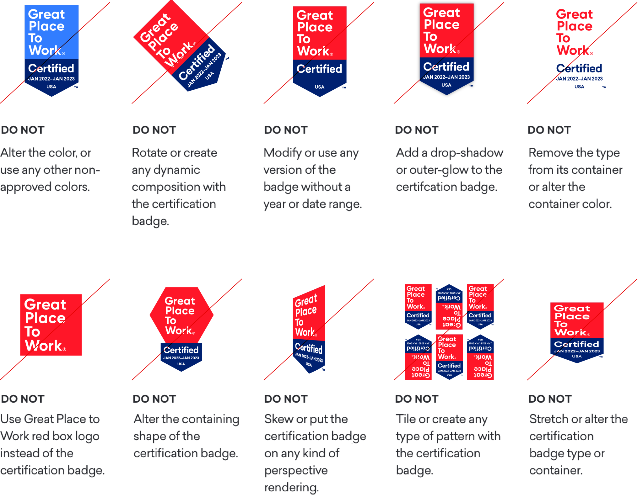 Certification Badge Usage Guide - Great Place to Work